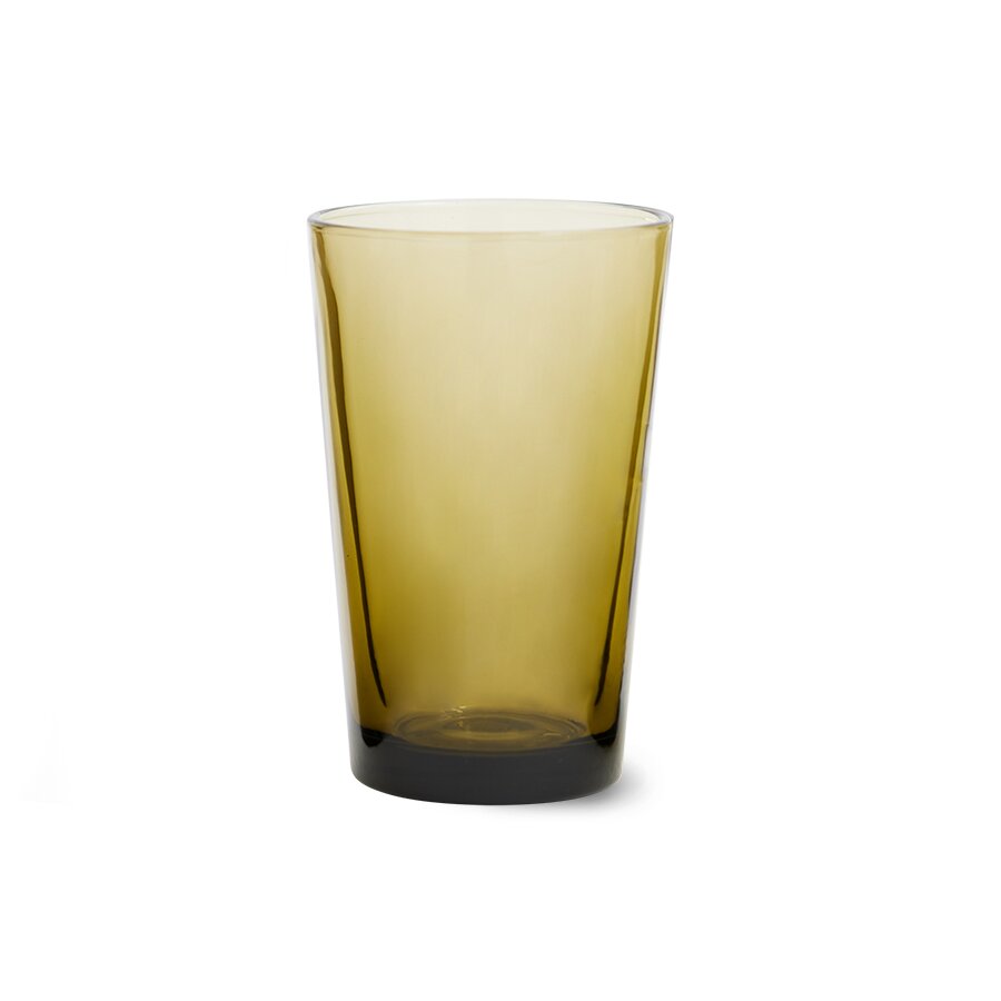 HKliving 70s glassware: tea glass mud brown - Tuincentrum Borghuis