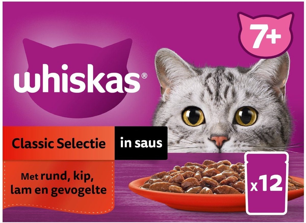 Whiskas Pouch adult gelei classic selectie - Tuincentrum Borghuis